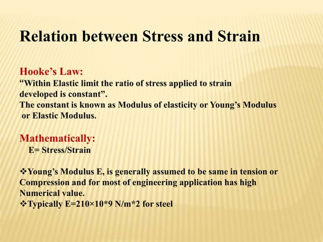 Stress and strain | PPTX
