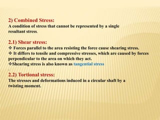 Stress and strain | PPTX