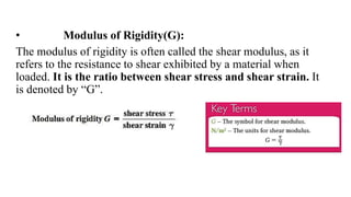 Stress and strain | PPTX