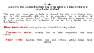 Stress and strain | PPTX