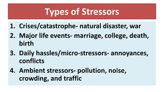 Stress and stressors | PPTX