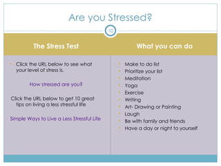 Stress and the Classroom | PPT