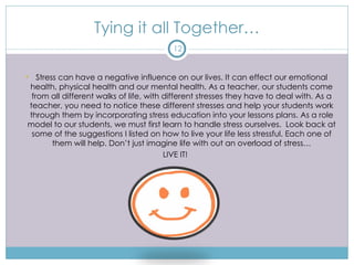 Stress and the Classroom | PPT