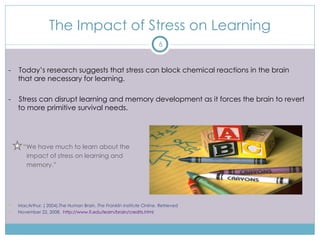 Stress and the Classroom | PPT