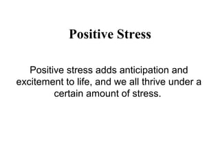 Stress and the human body | PPT