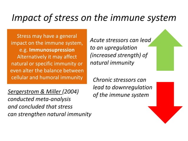 Stress and the immune system | PPTX