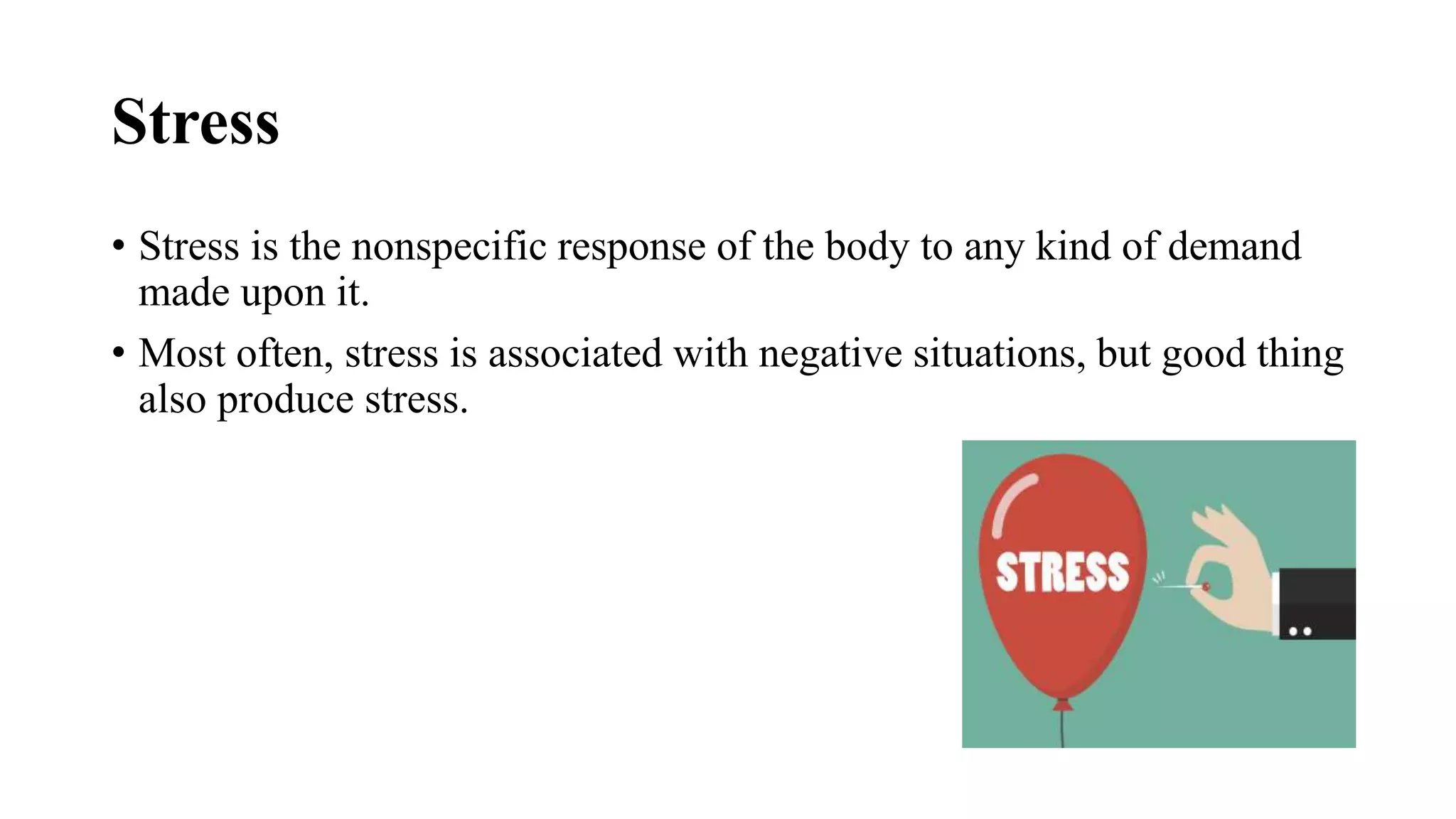 Stress as environmental response | PPTX