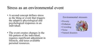 Stress as environmental response | PPTX