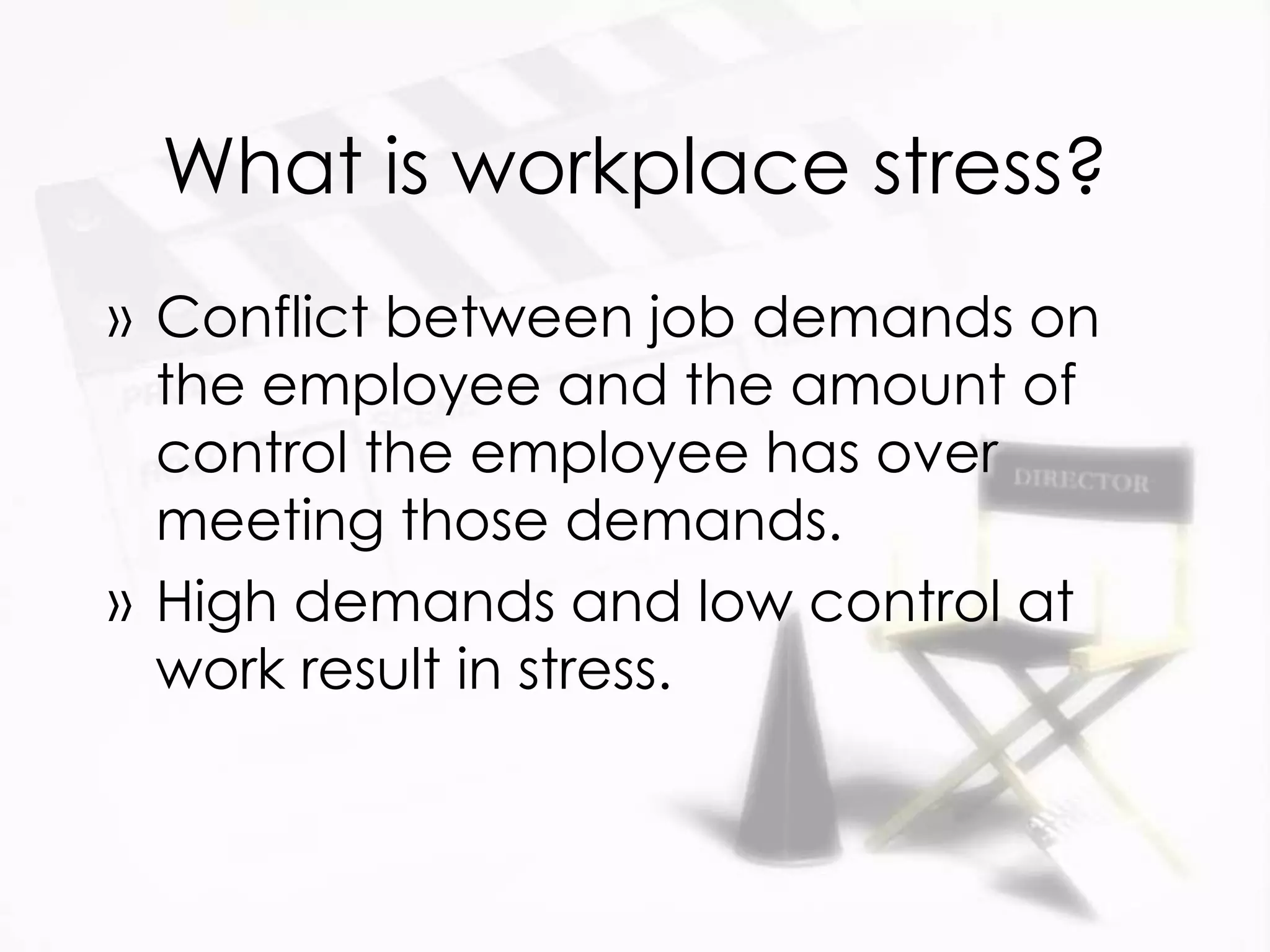 Stress at work | PPTX