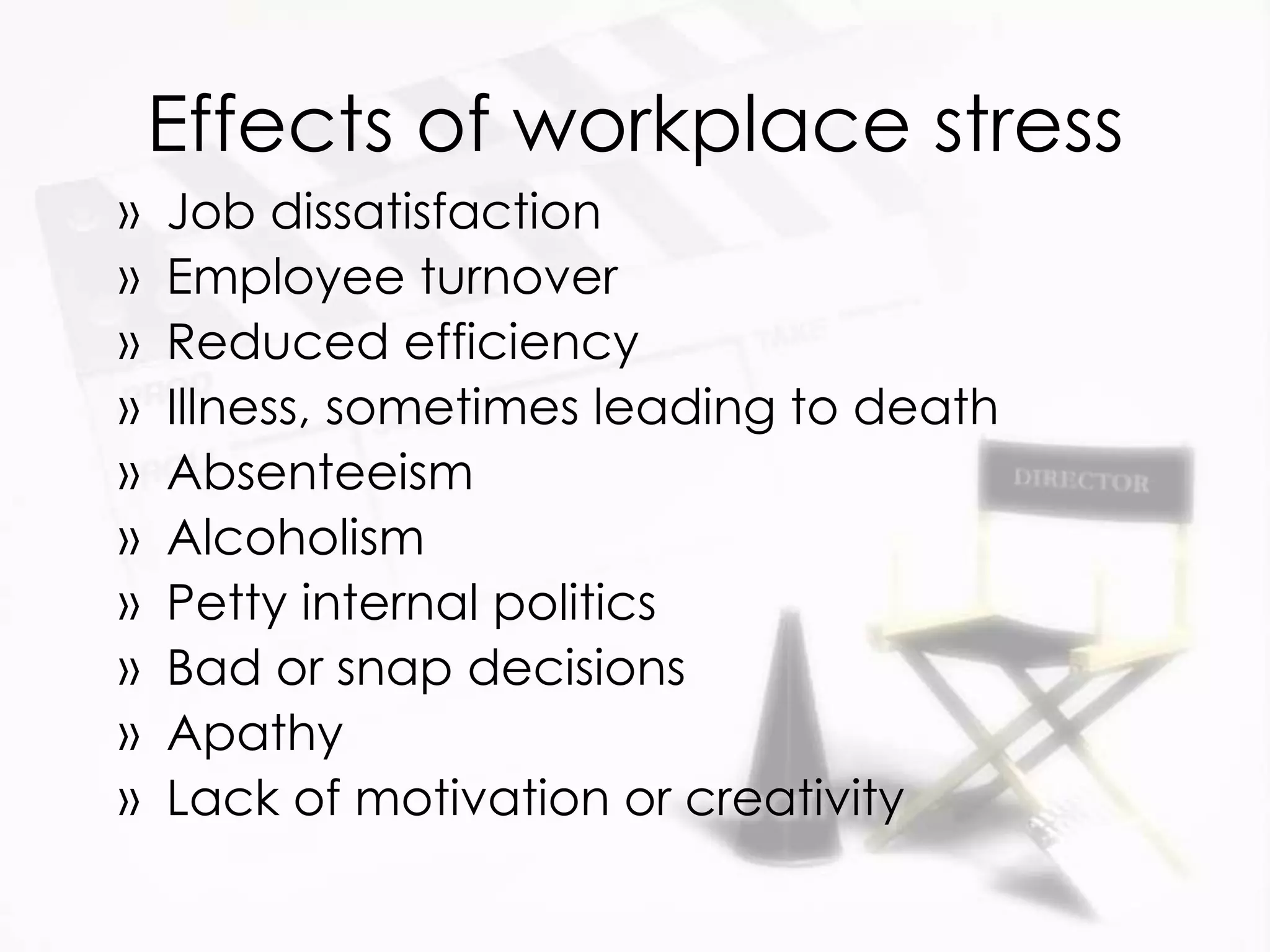 Stress at work | PPTX