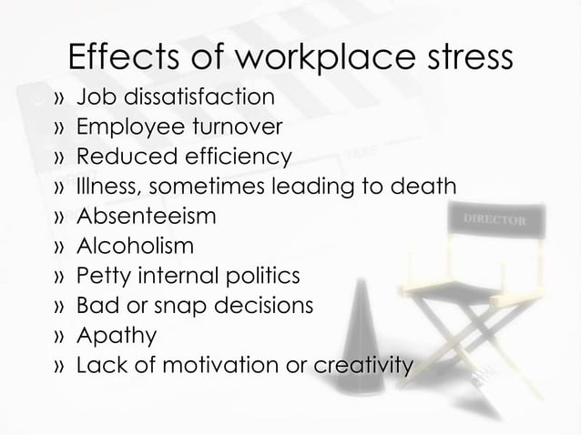 Stress at work | PPTX