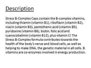 Stress B-Complex | PPTX