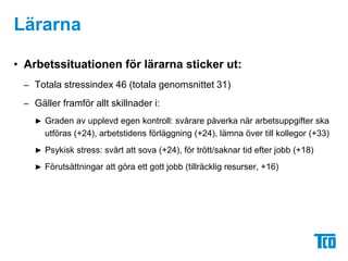 TCO Stressbarometer 2013 DIA | PDF | Careers