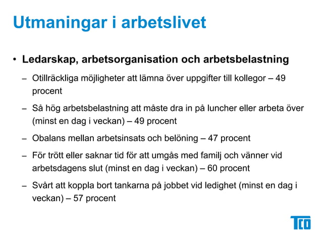 TCO Stressbarometer 2013 DIA | PPT