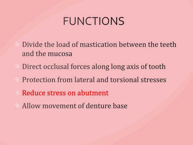 Stress breaker in rpd | PPT | Dental Health | Diseases and Conditions