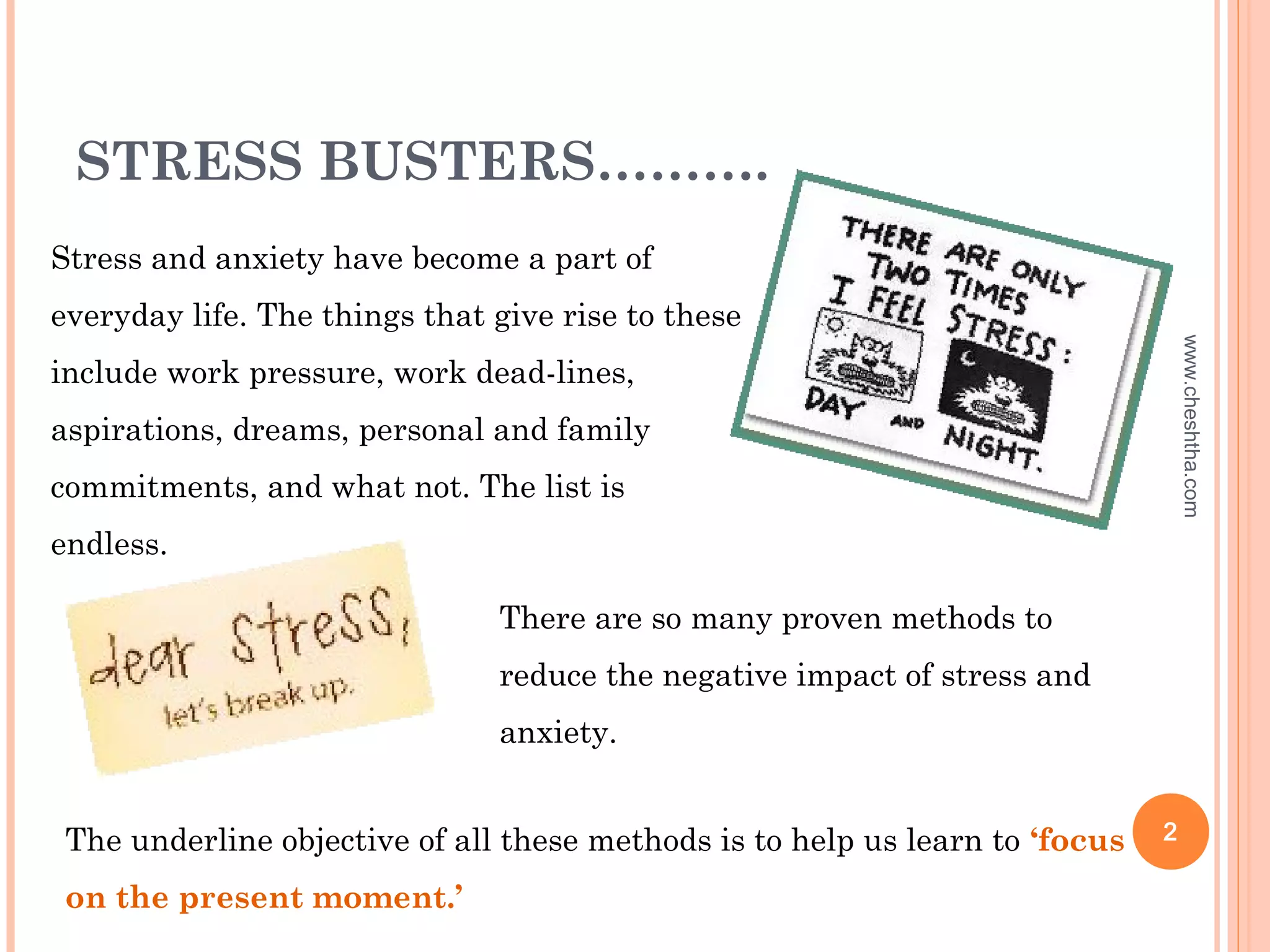 Stress busters................. | PPT