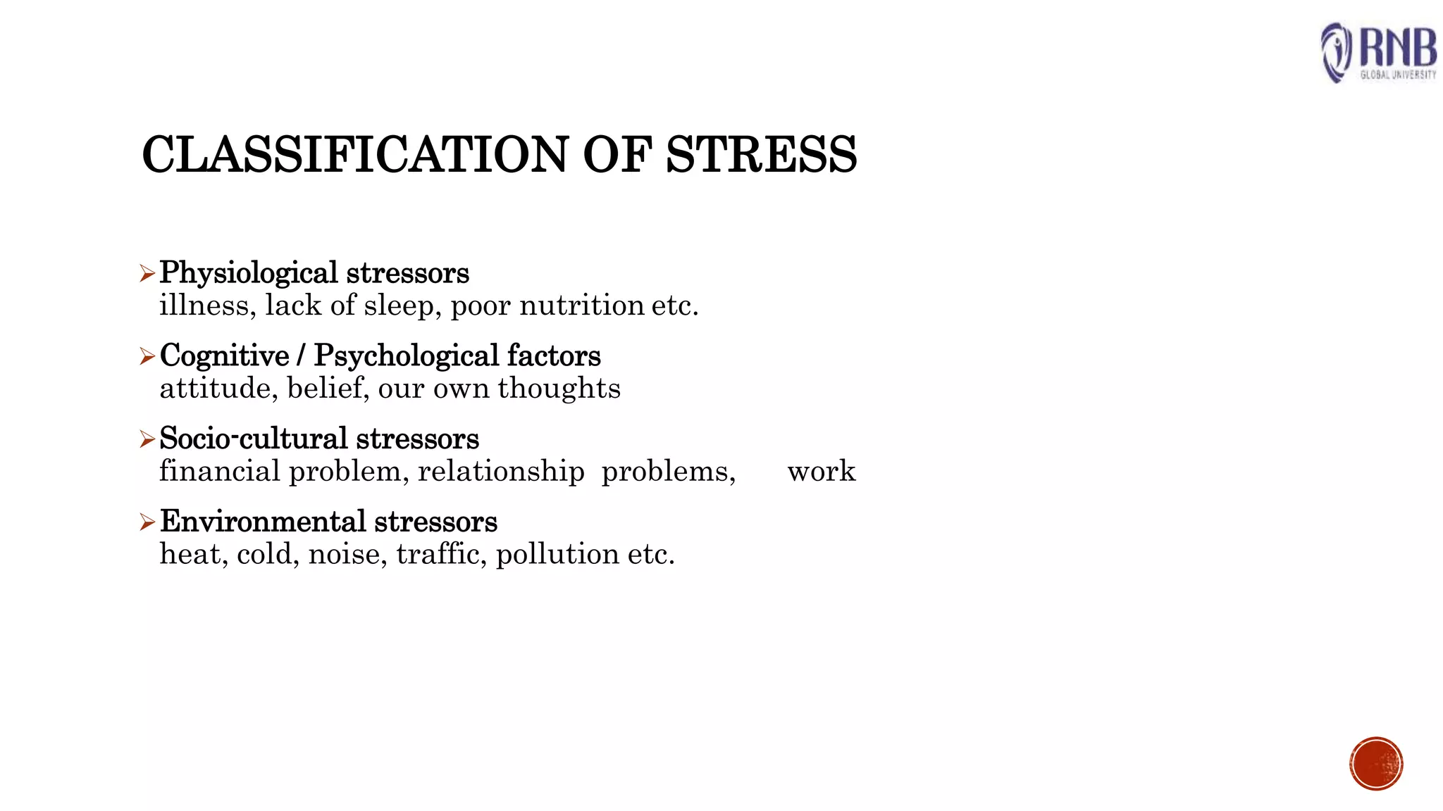 causes of stress | PPTX