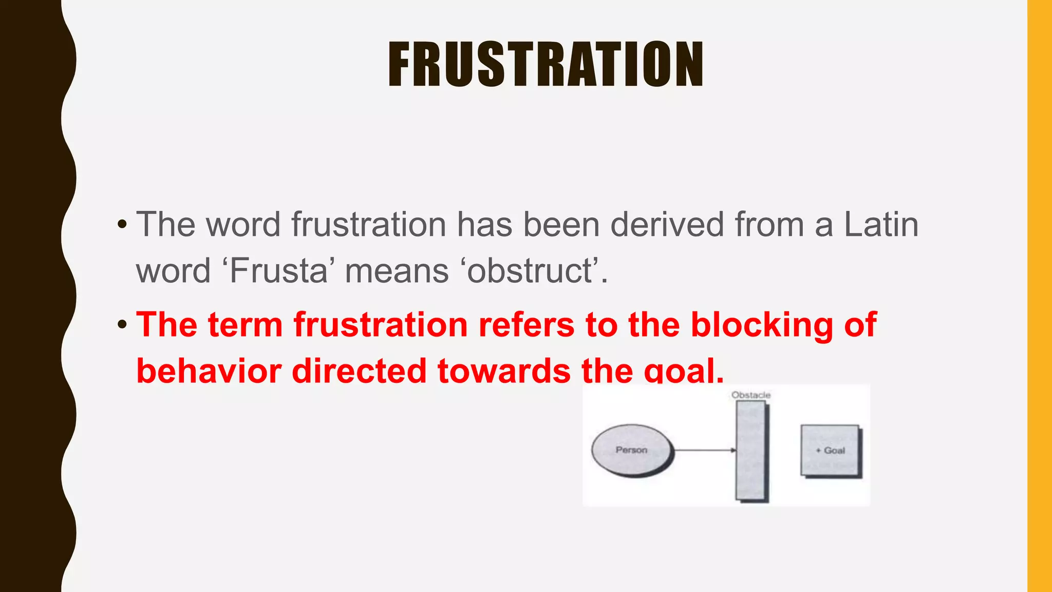Stress ,conflict and frustration | PPTX
