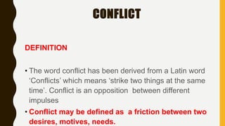 Stress ,conflict and frustration | PPTX