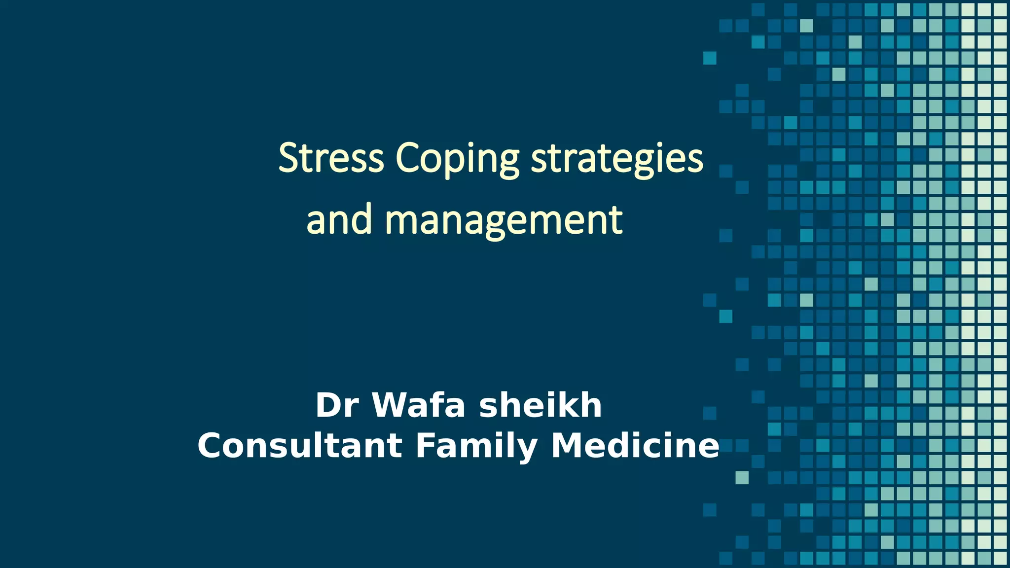 Stress coping and managent. | PDF