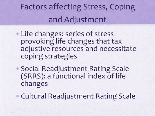 Stress & Coping Framework | PPT