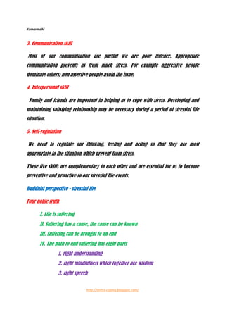 Stress Coping Skills Ebook Pdf