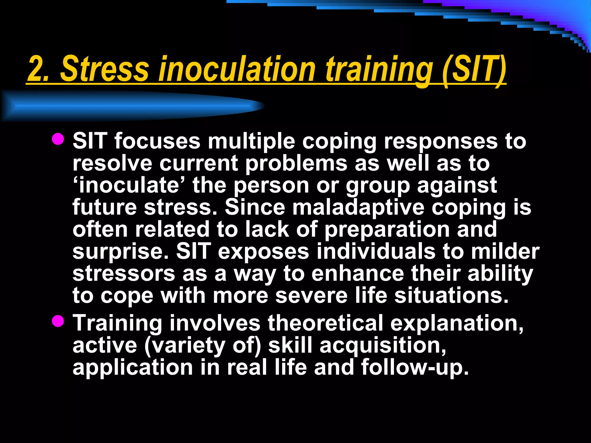 Stress Coping Skill Training An Overview | PPT | Physical Therapy ...