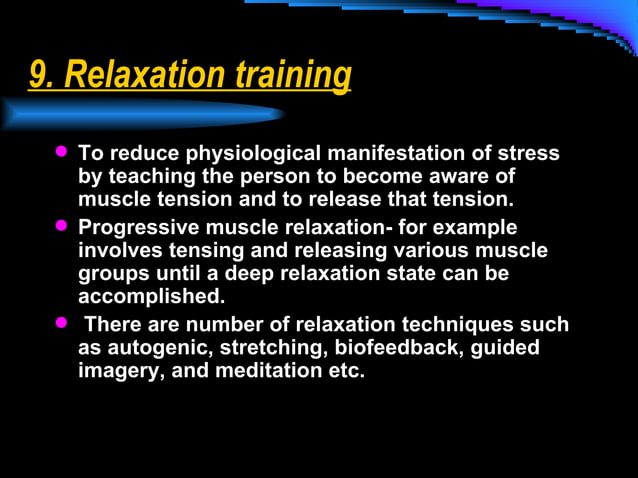 Stress Coping Skill Training An Overview | PPT | Physical Therapy ...