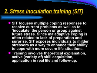 Stress Coping Skill Training An Overview | PPT