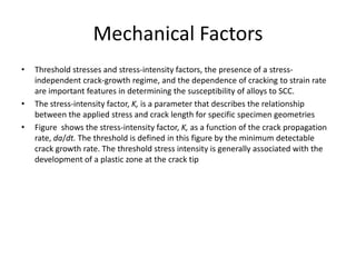 Stress corrosion cracking | PPTX