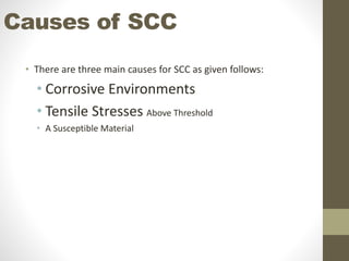 Stress corrosion cracking | PPTX