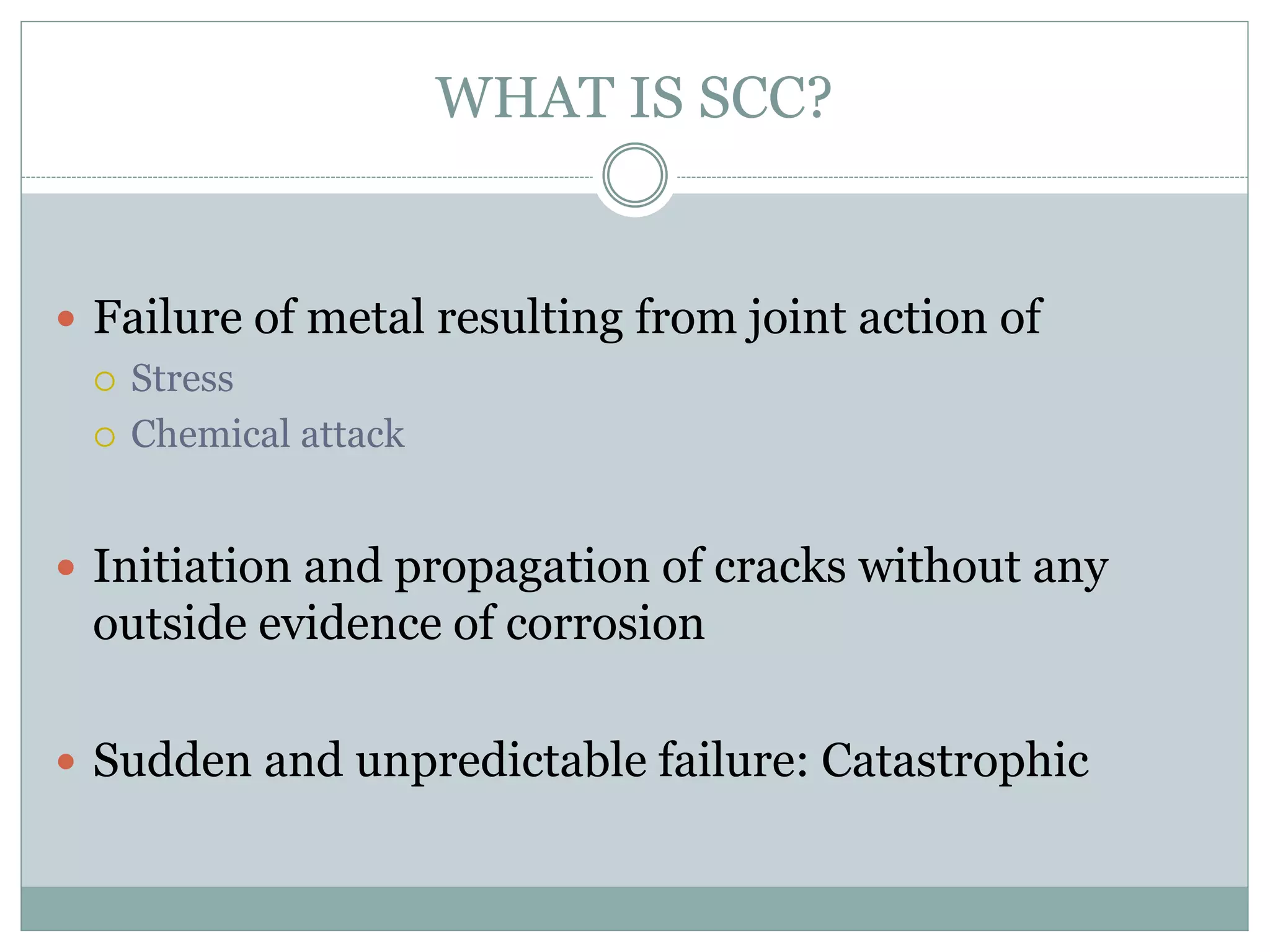 Stress corrosion cracking | PPTX