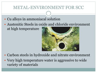 Stress corrosion cracking | PPTX