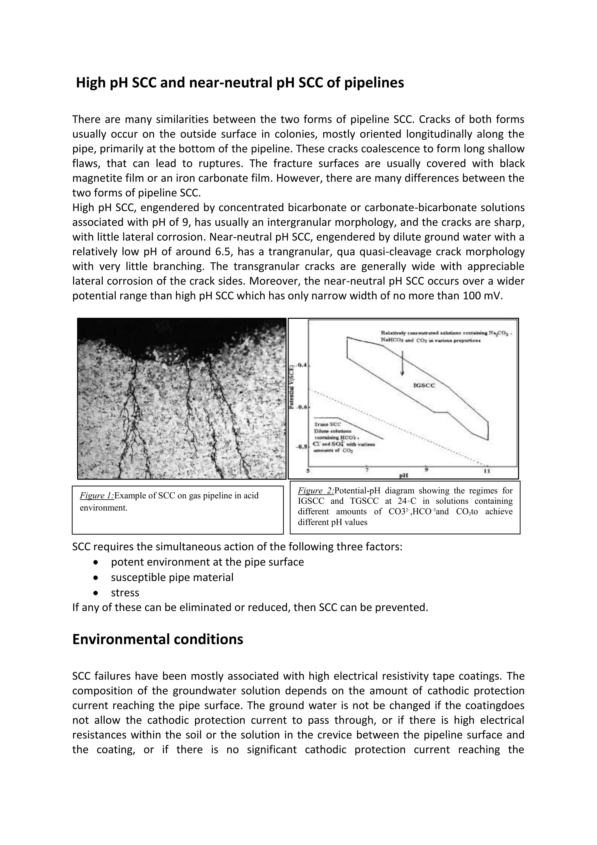 Stress corrosion cracking of pipeline steels | DOCX