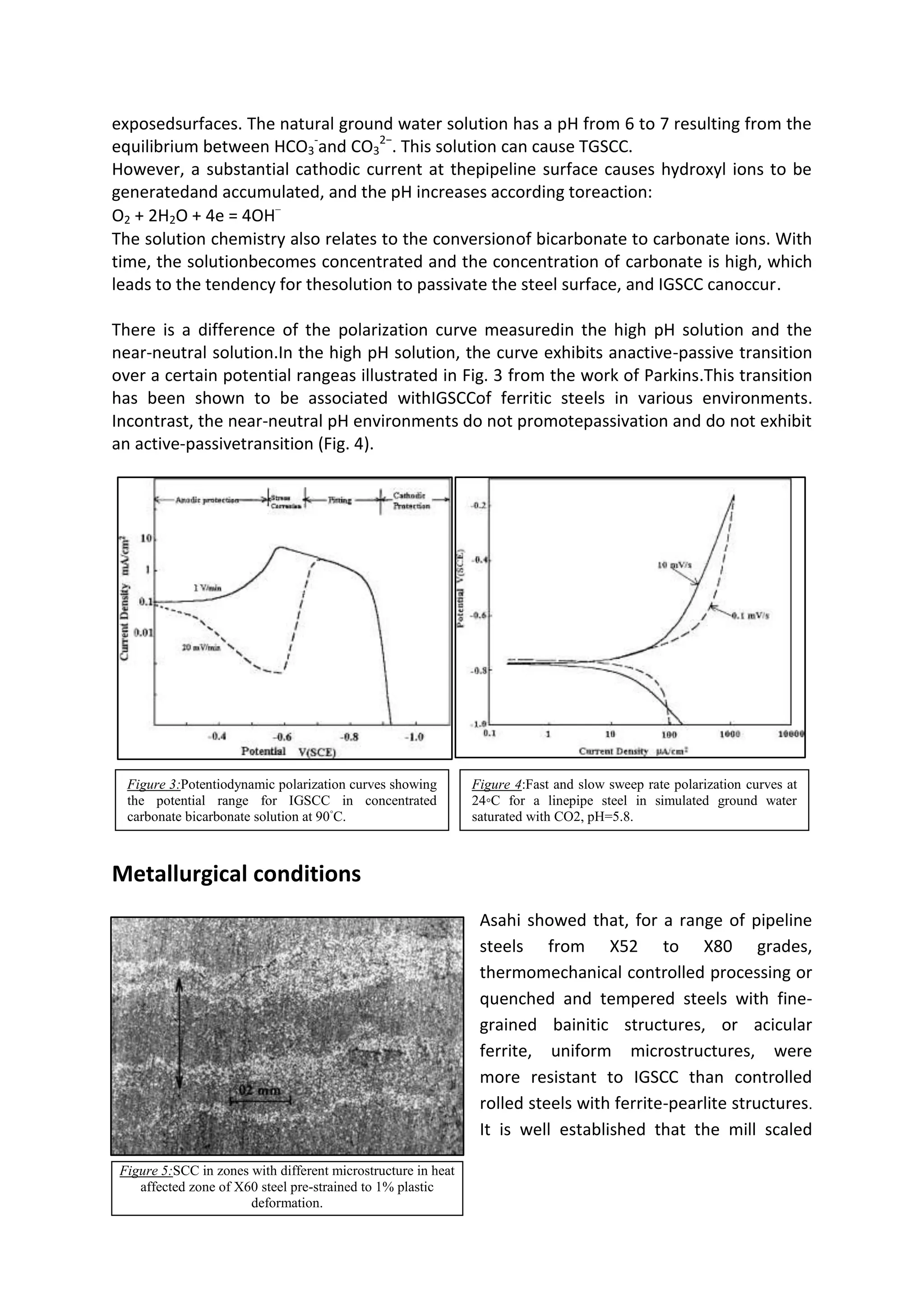 Stress corrosion cracking of pipeline steels | DOCX