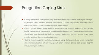 Stress dan Coping Stress kesehatan mental.pptx