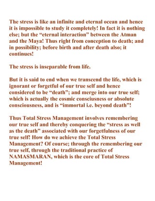 Stress death or life dr shriniwas kashalikar | PDF