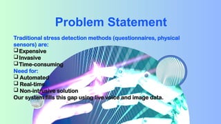 Stress Detection through Voice and image using machine learning ...