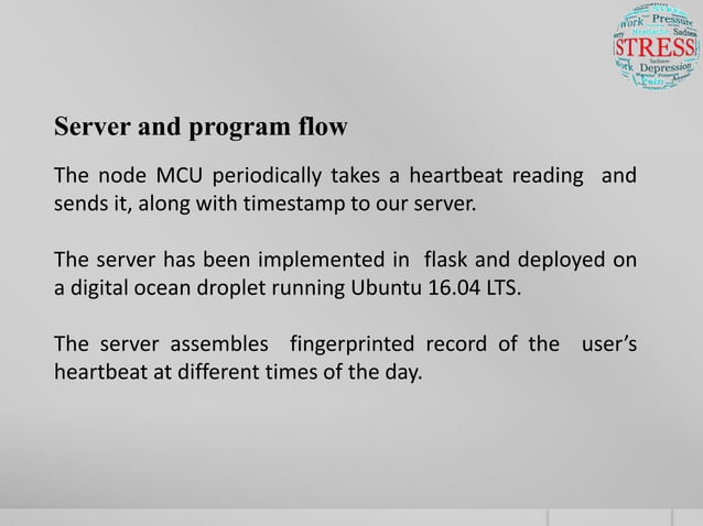 Stress detection using machine learning and iot | PPTX | Internet ...