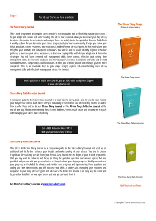 Stress diary guide 2. stress causes | PDF