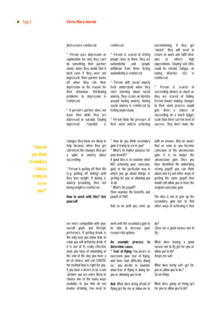 Stress diary guide 6. secondary gain | PDF