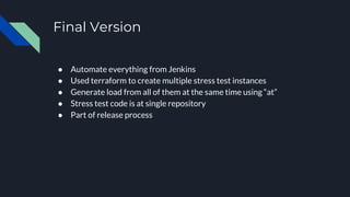Stress driven development | PPTX | Cloud Computing | Internet