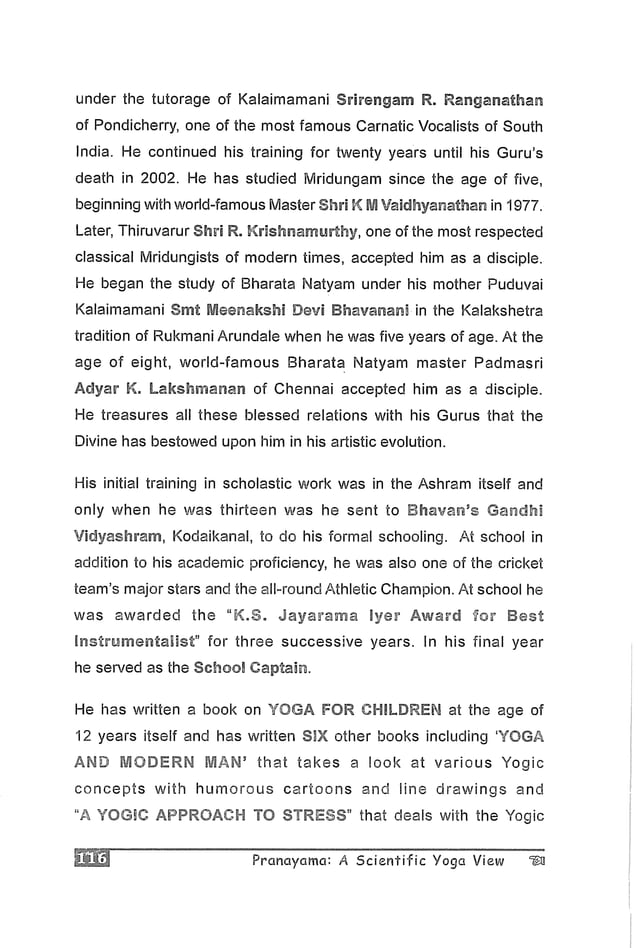 A Yogic Approach to Stress by Dr. Ananda Balayogi Bhavanani | PDF