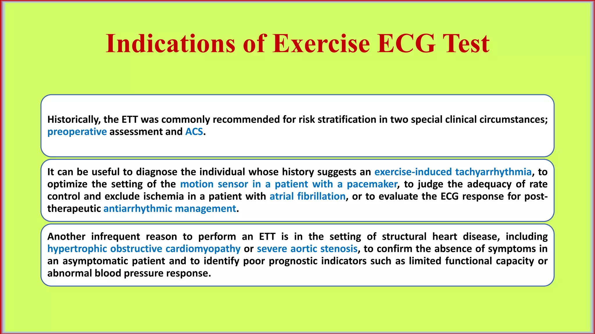 Exercise ECG Testing | PPTX