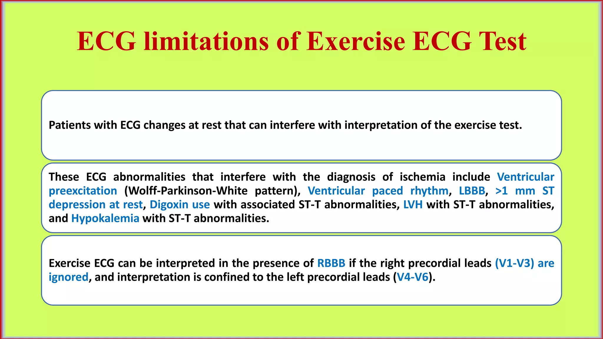 Exercise ECG Testing | PPTX