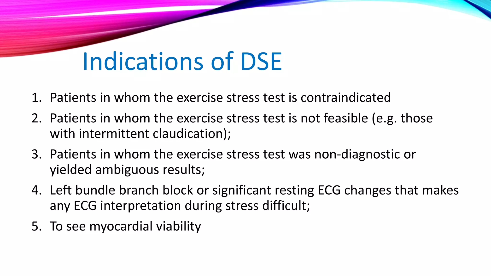 Stress echocardiography/Dobutamine stress echocardiography | PPTX
