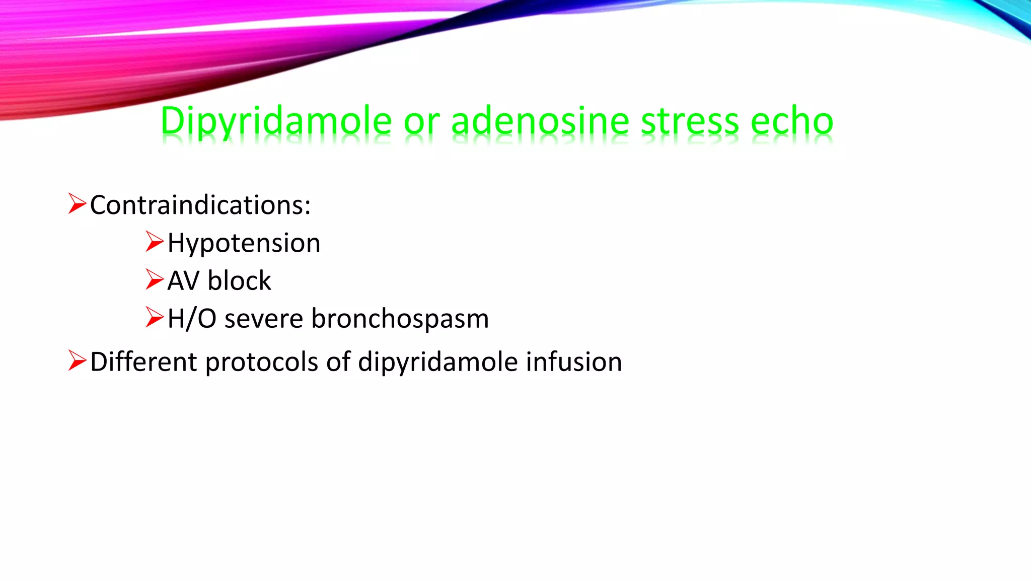 Stress echocardiography/Dobutamine stress echocardiography | PPTX