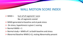 Stress echocardiography/Dobutamine stress echocardiography | PPTX