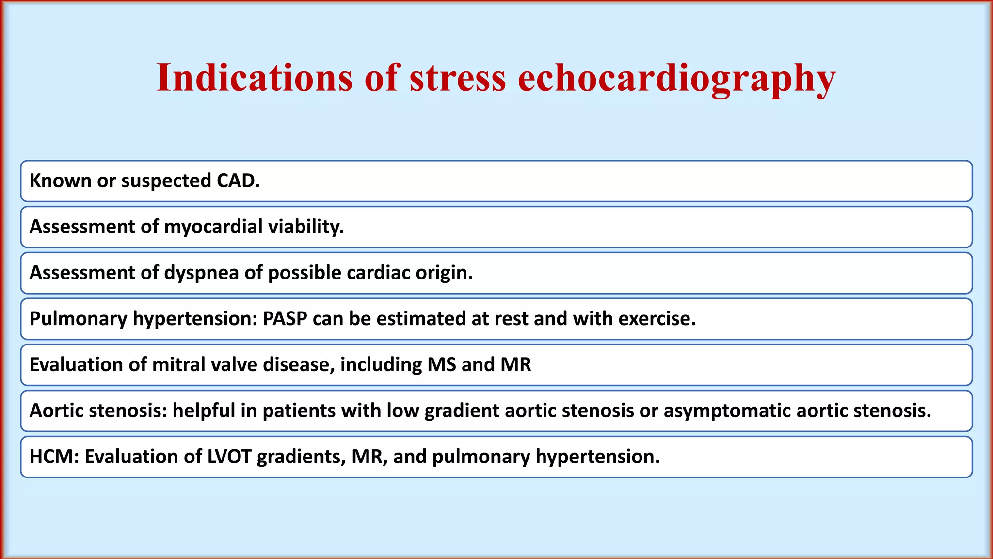 Stress Echocardiography | PDF