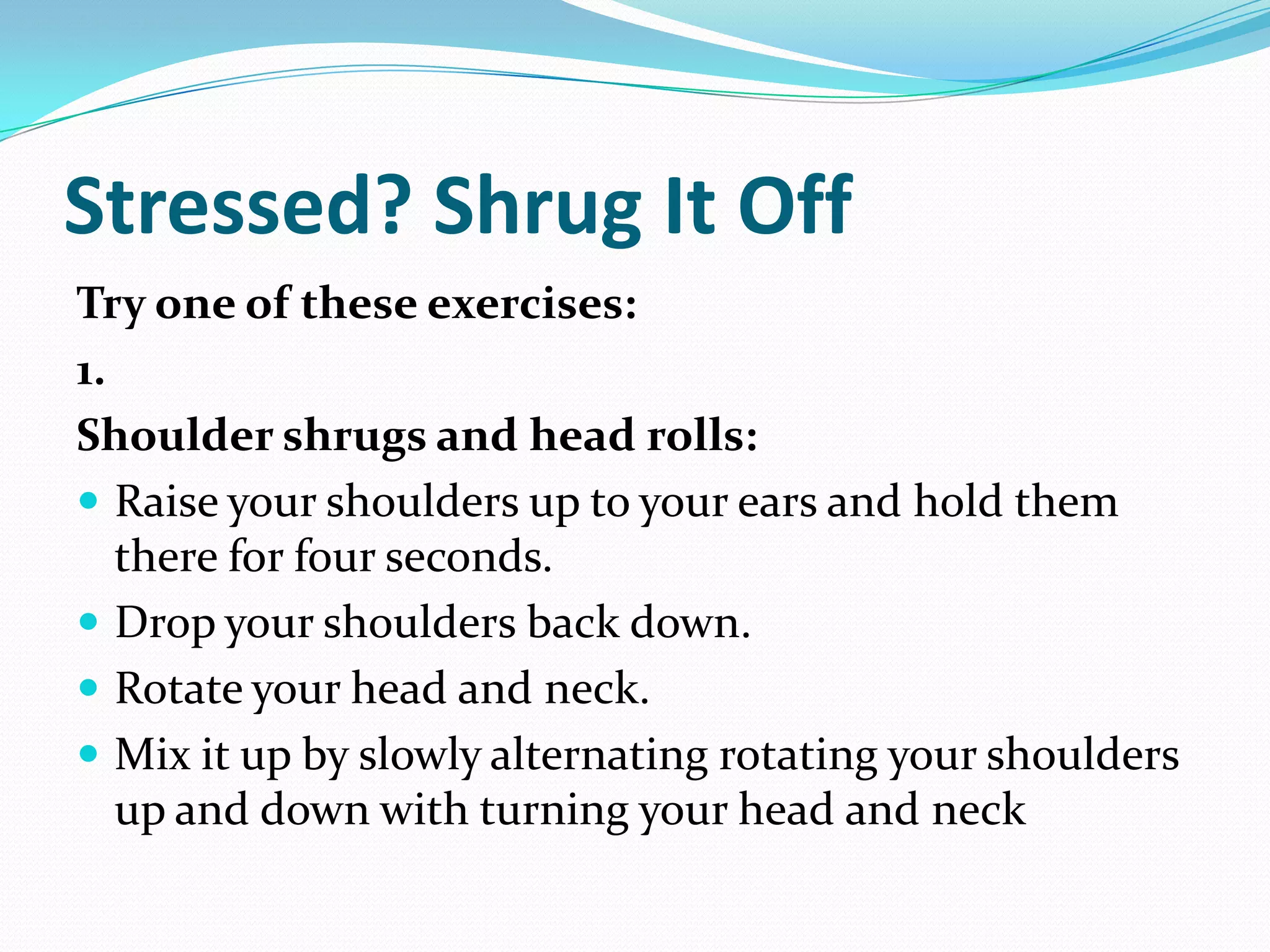 Stressed Shrug It Off | PPTX